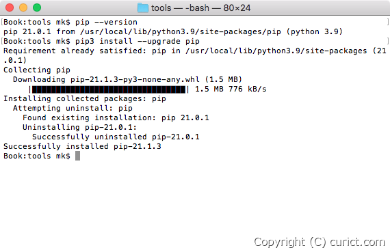 Python3 - pip をアップデートする方法